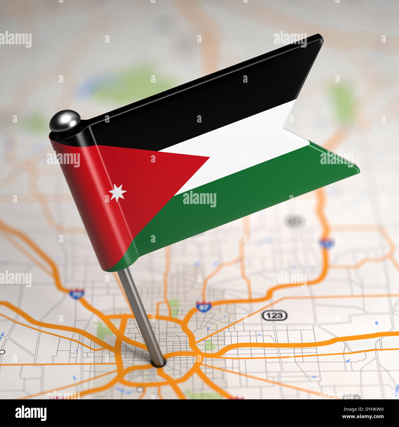 Jordan map flag hashemite hi-res stock photography and images - Alamy