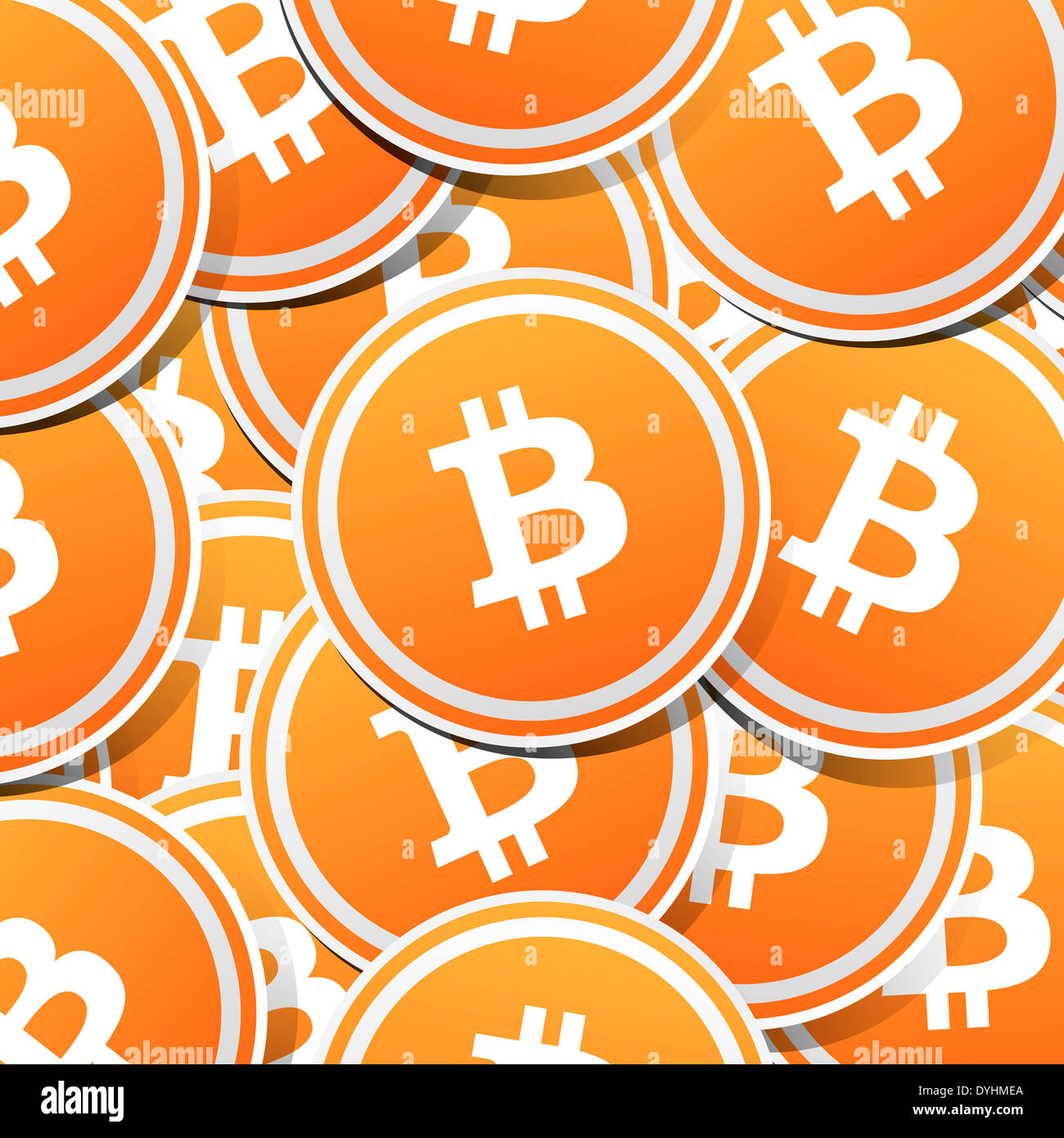 Bitcoin money sign with shadow on light background Stock Photo - Alamy