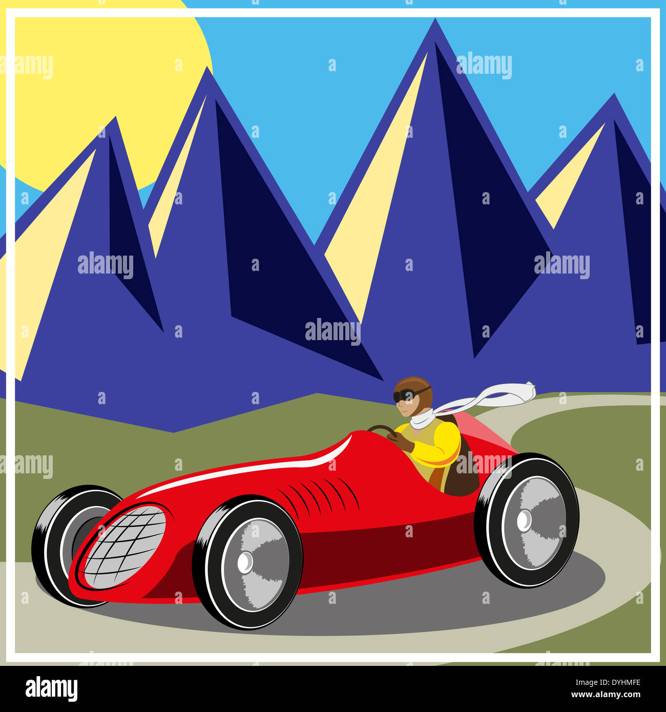 old fast race car Stock Photo - Alamy