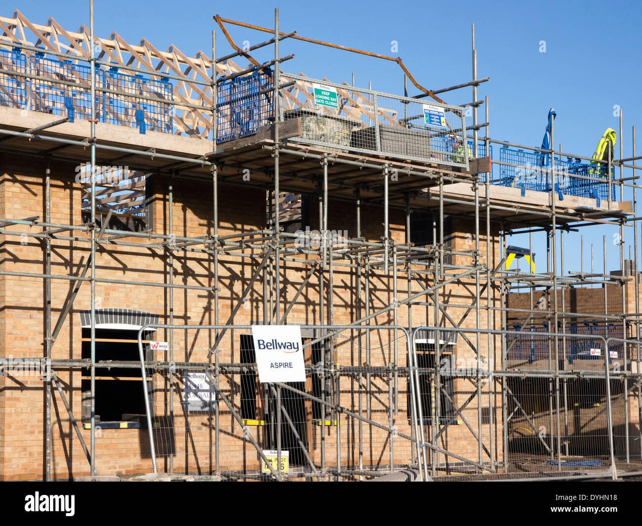 New residential house being built, Grantham Stock Photo - Alamy