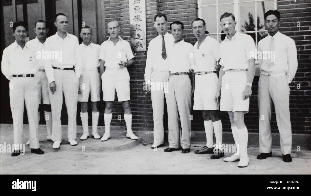 This photo captures George Arnold, Colonel Wong Tsoo, Bill Shultz, and ...