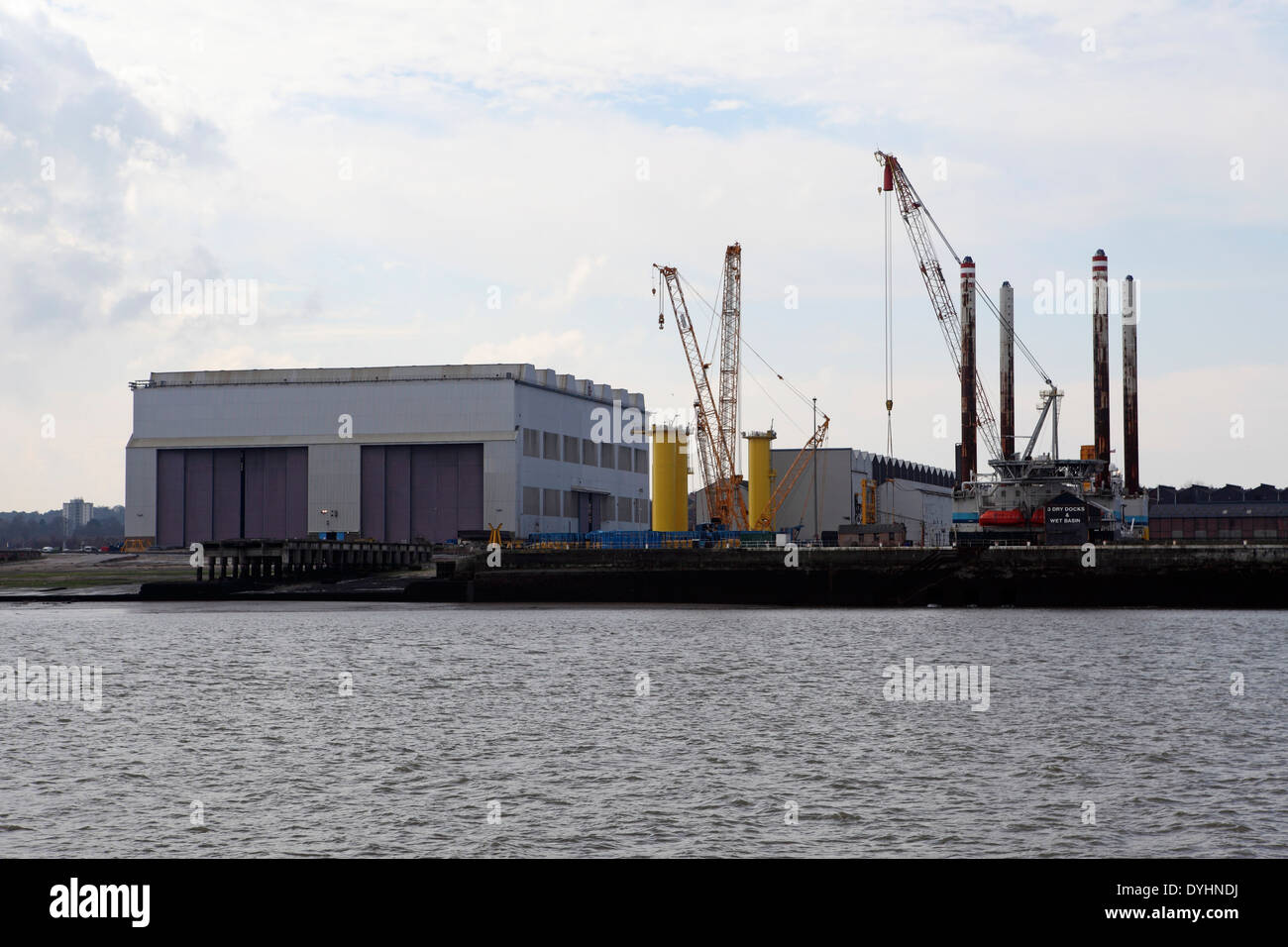 The Cammell Laird shipyard in Birkenhead, United Kingdom Stock Photo ...