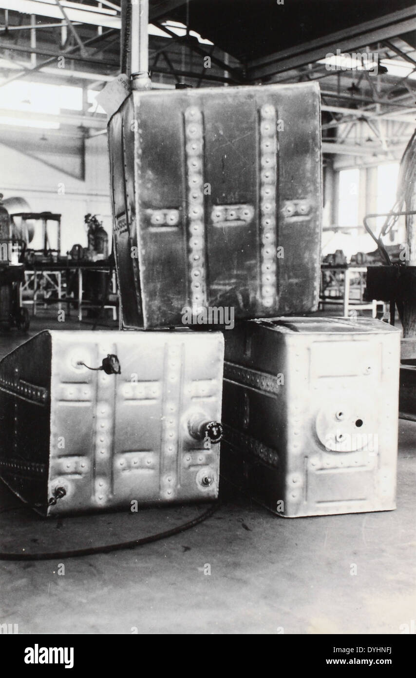 This image shows aircraft fuel tanks, essential components of aircraft ...