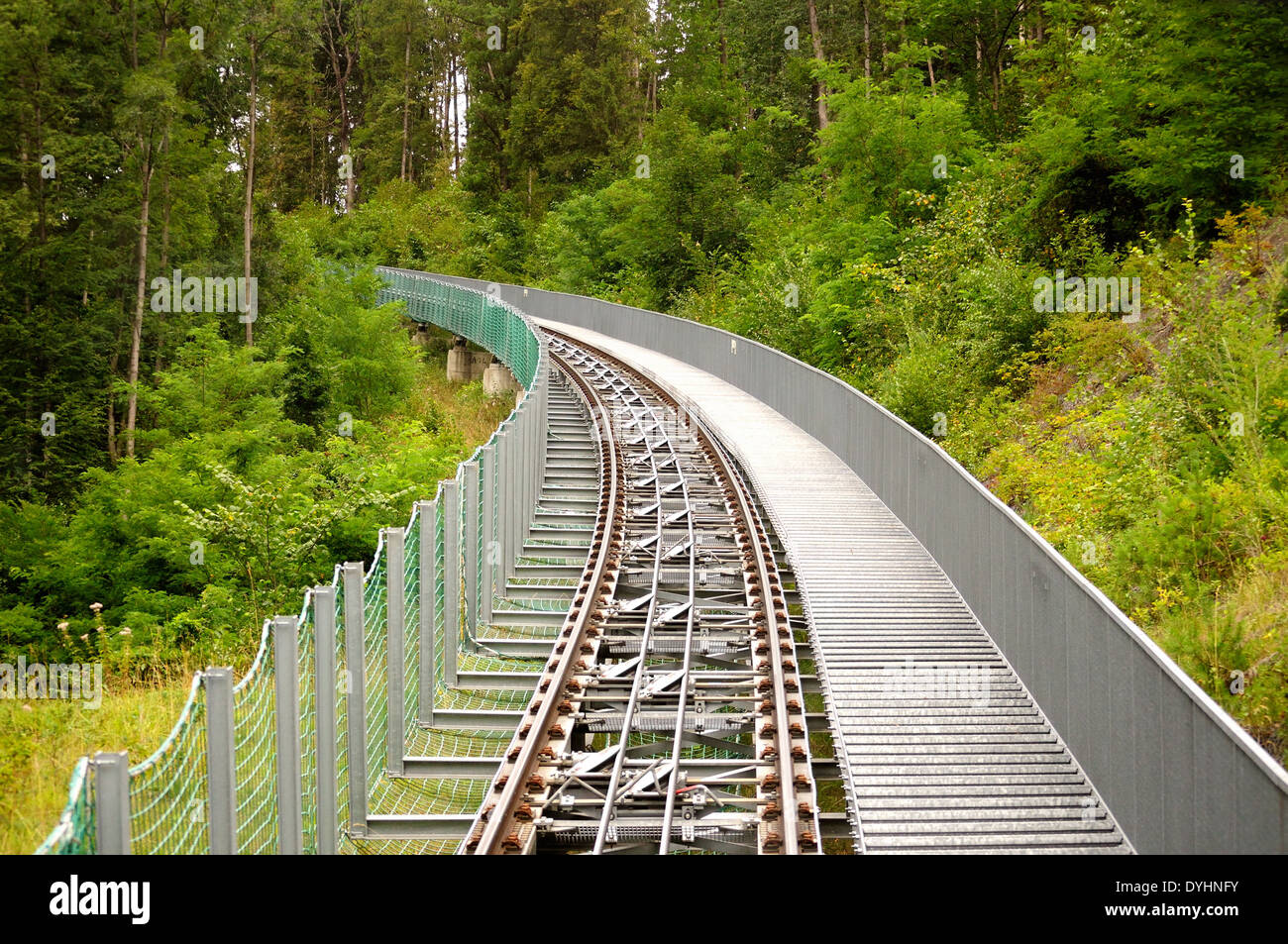 funicular railway picture taken in the Alps Stock Photo - Alamy