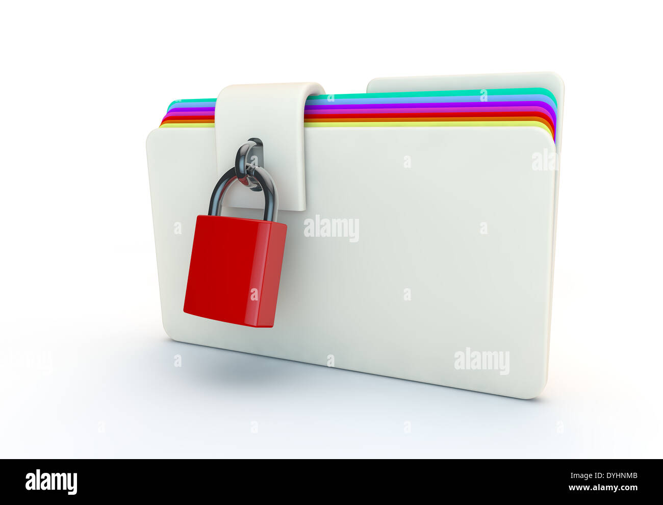 concept of locked folder of work Stock Photo - Alamy