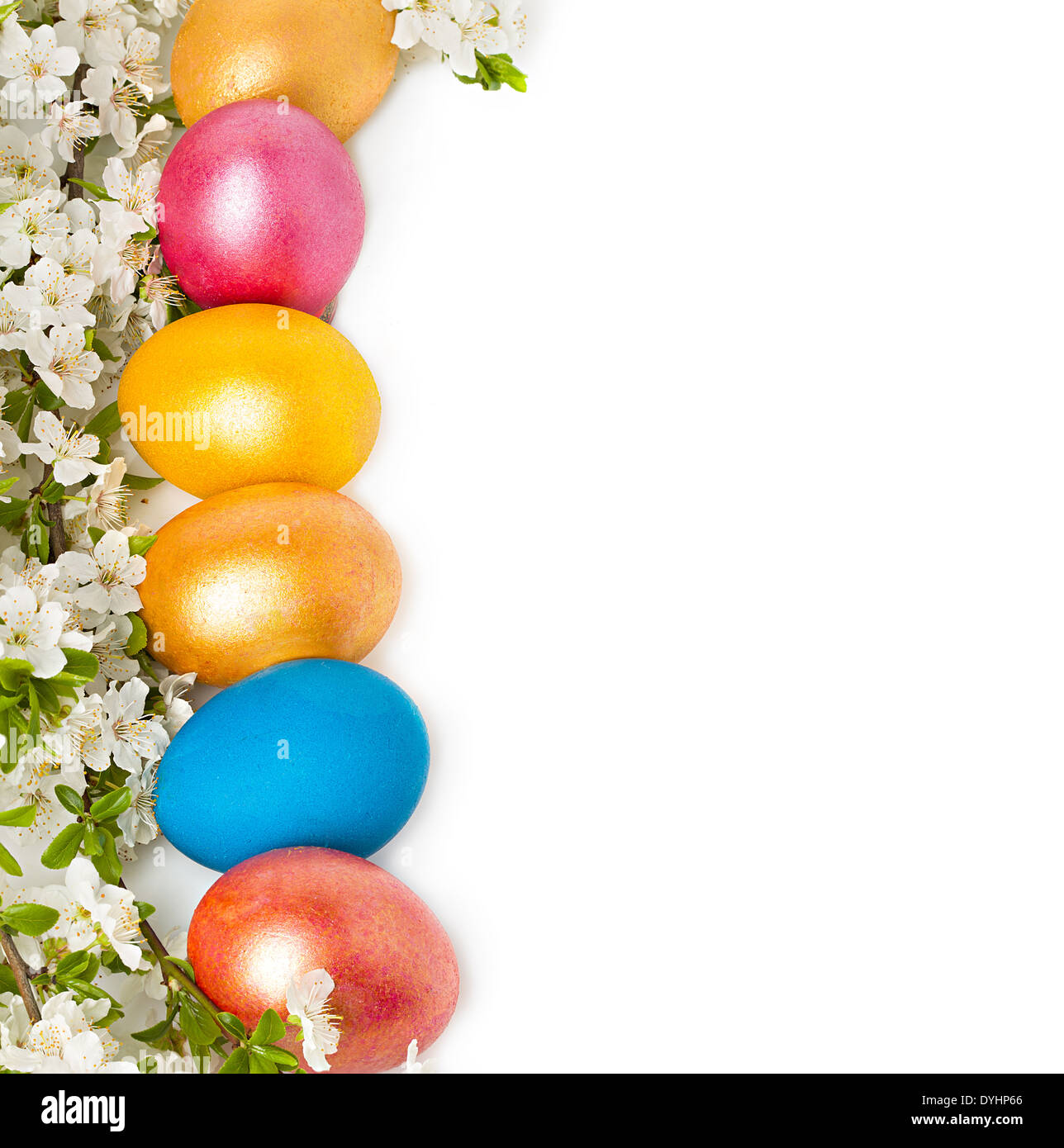 Easter eggs space copy hi-res stock photography and images - Alamy