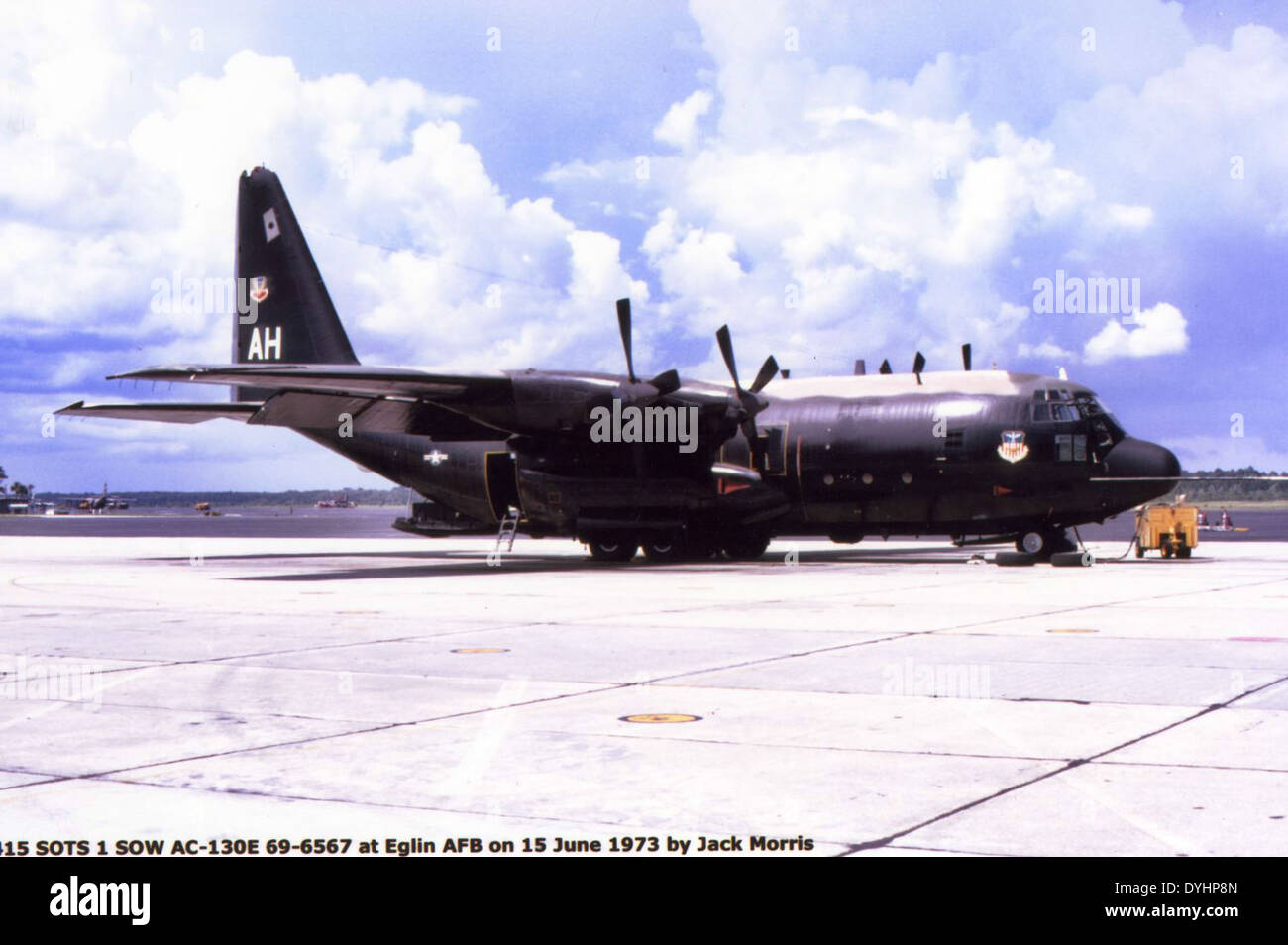 Lockheed AC-130E, 69-6567, 1974, Kenneth Buchanan via Mutza Stock Photo ...