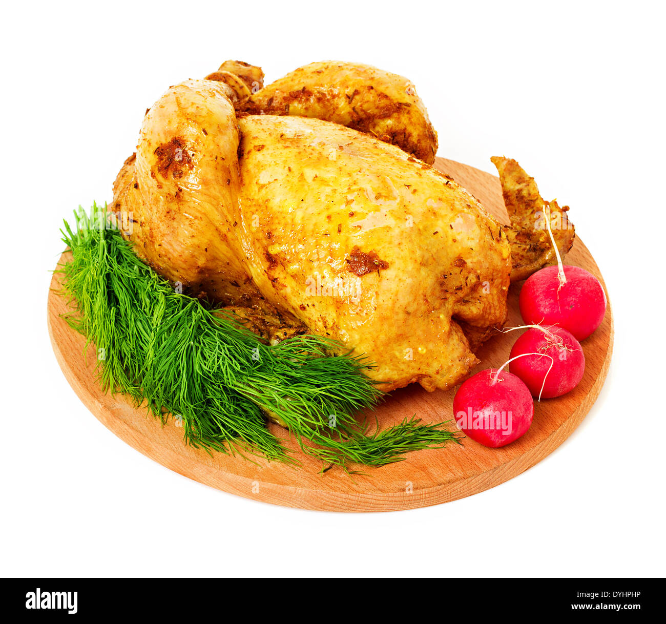 Whole roast chicken plate hi-res stock photography and images - Alamy