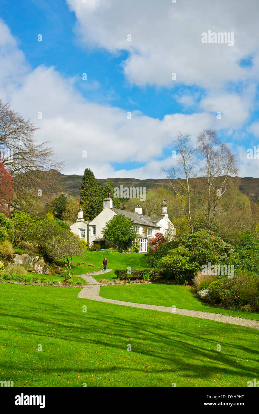 Rydal Mount, last home of poet William Wordsworth, Rydal, Lake District ...