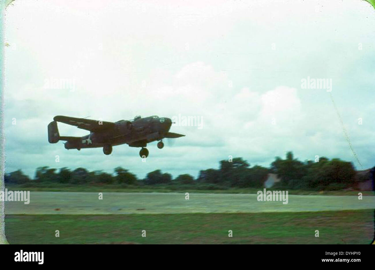 The North American B-25H Mitchell, as seen in this image taken in China ...