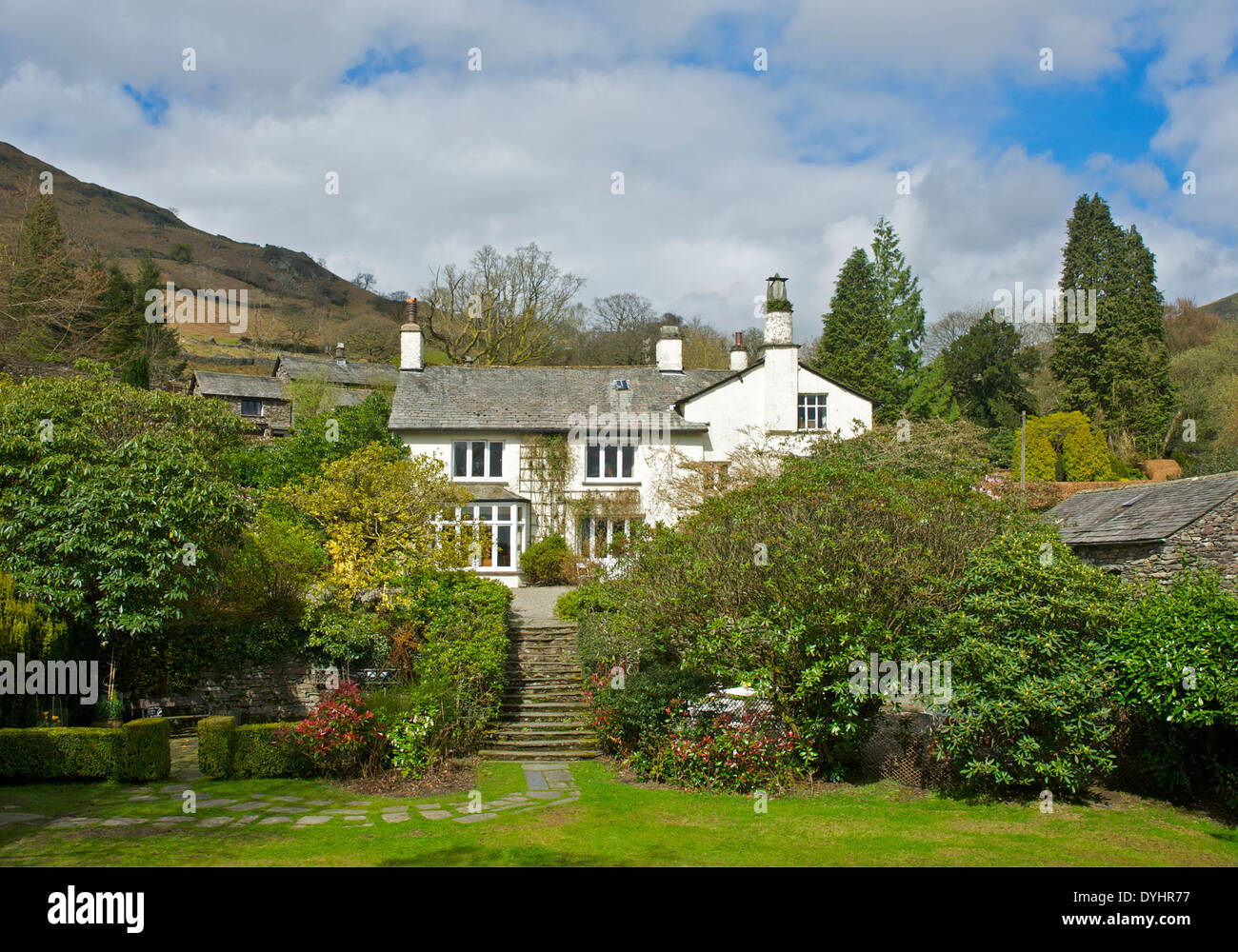 Rydal Mount, last home of poet William Wordsworth, Rydal, Lake District ...