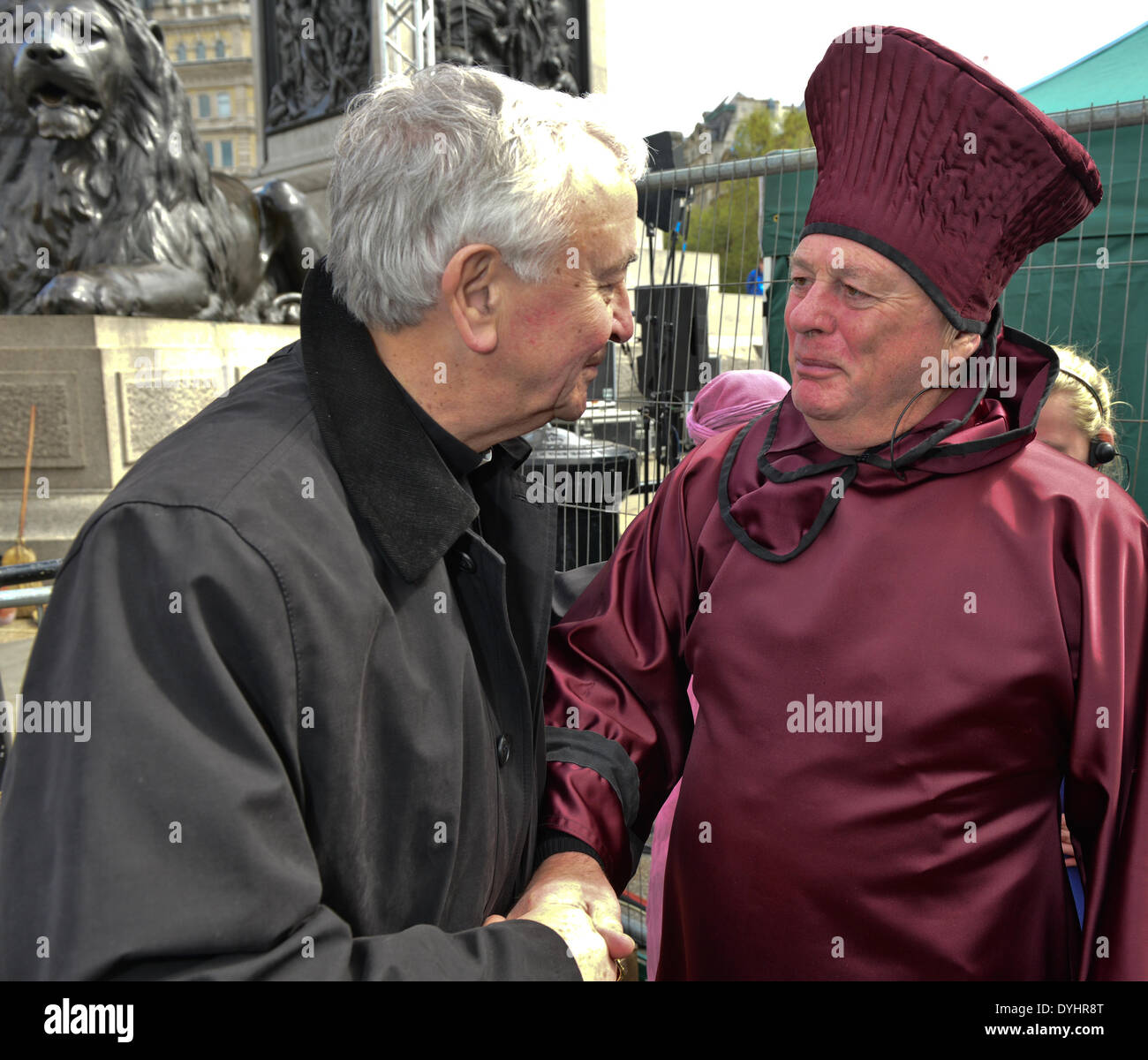 London, UK. 18th April 2014. Picture Shows:Archbishop of Westminster ...