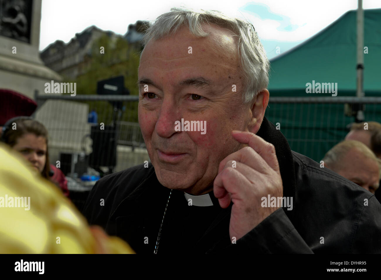 London, UK. 18th April 2014. Picture Shows:Archbishop of Westminster ...