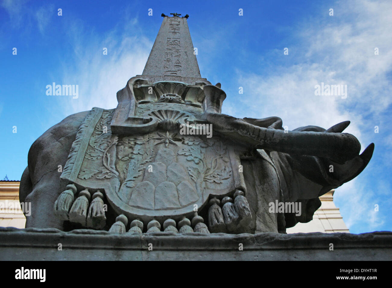 Elephant obelisk in Rome Stock Photo - Alamy