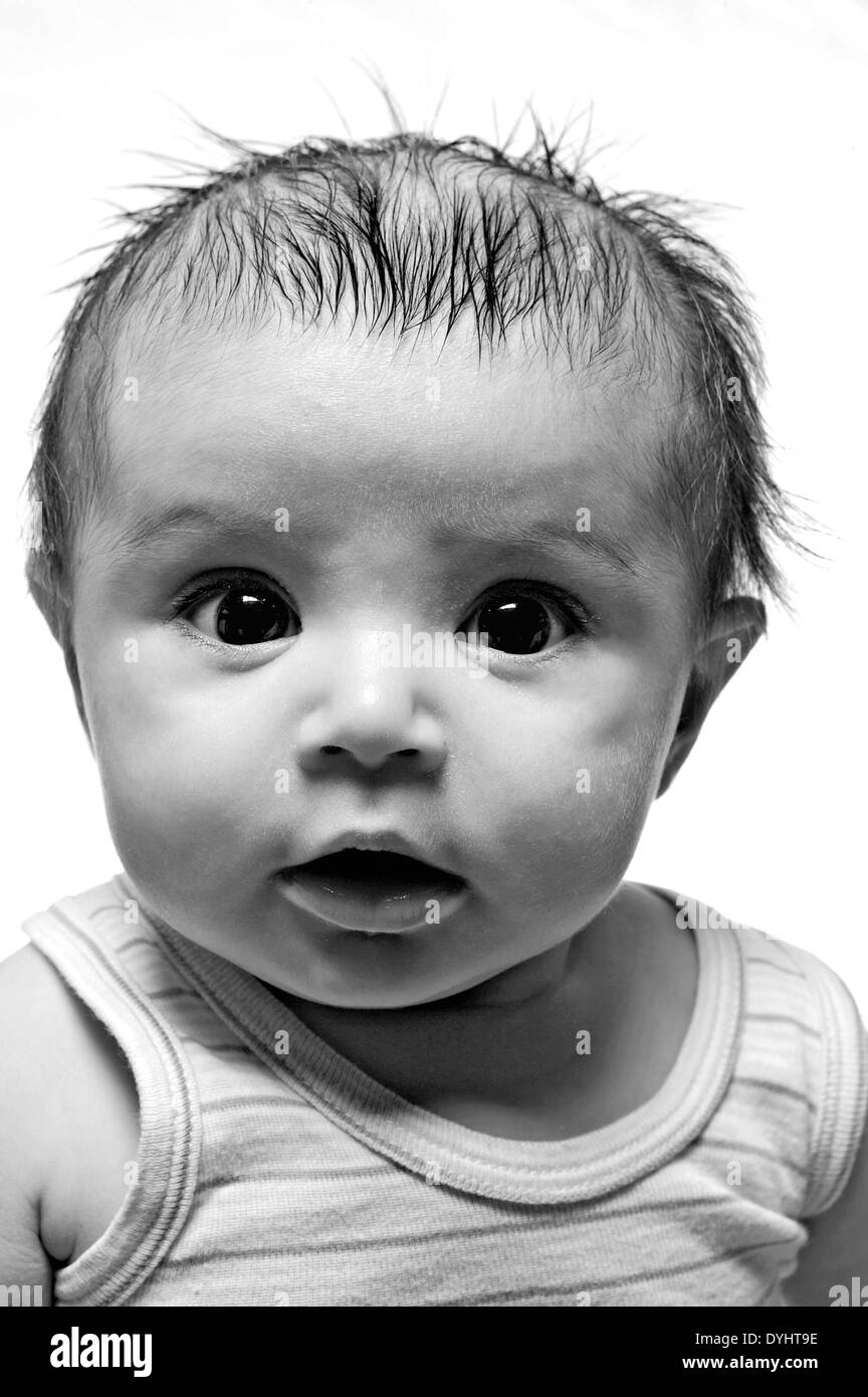 Cute child infant Black and White Stock Photos & Images - Alamy