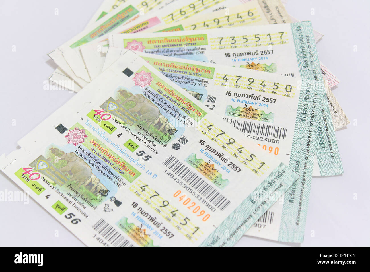 Thai lottery is the biggest award in Thailand Stock Photo - Alamy