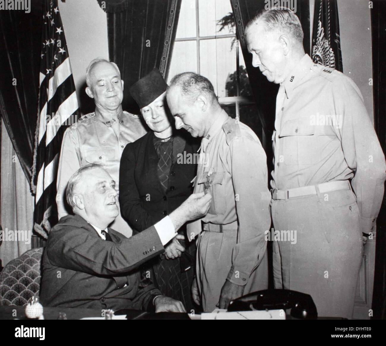 This image captures General Jimmy Doolittle with President Franklin D ...