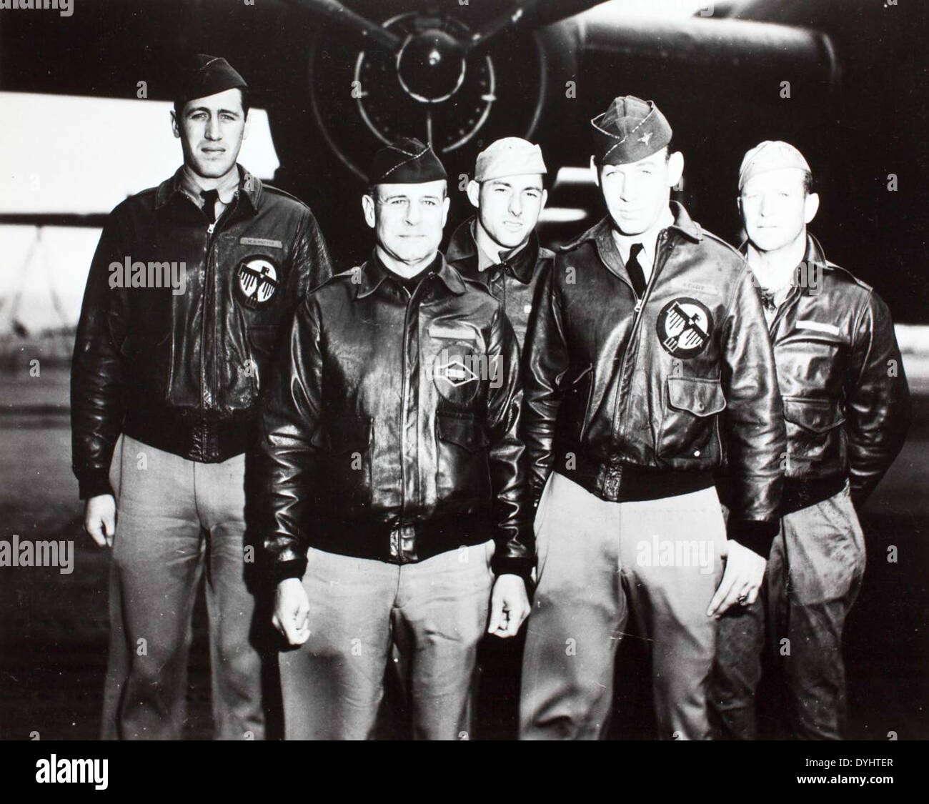The Doolittle Raid crew, led by Jimmy Doolittle, aboard the USS Hornet ...