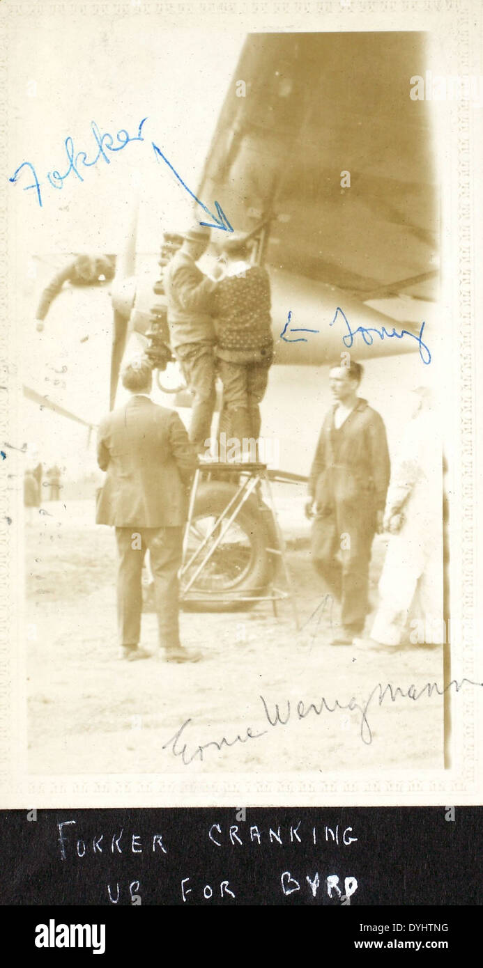 This image, part of the Art Carroll album, features Anthony Fokker, a ...