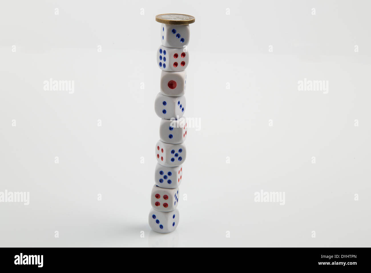 Stack dice hi-res stock photography and images - Alamy