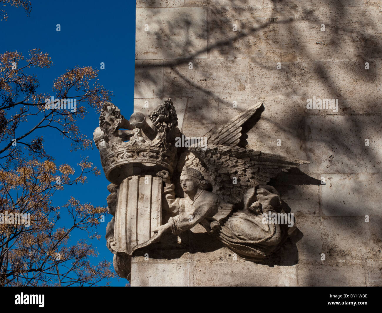 Heraldic shield of Valencia Stock Photo - Alamy