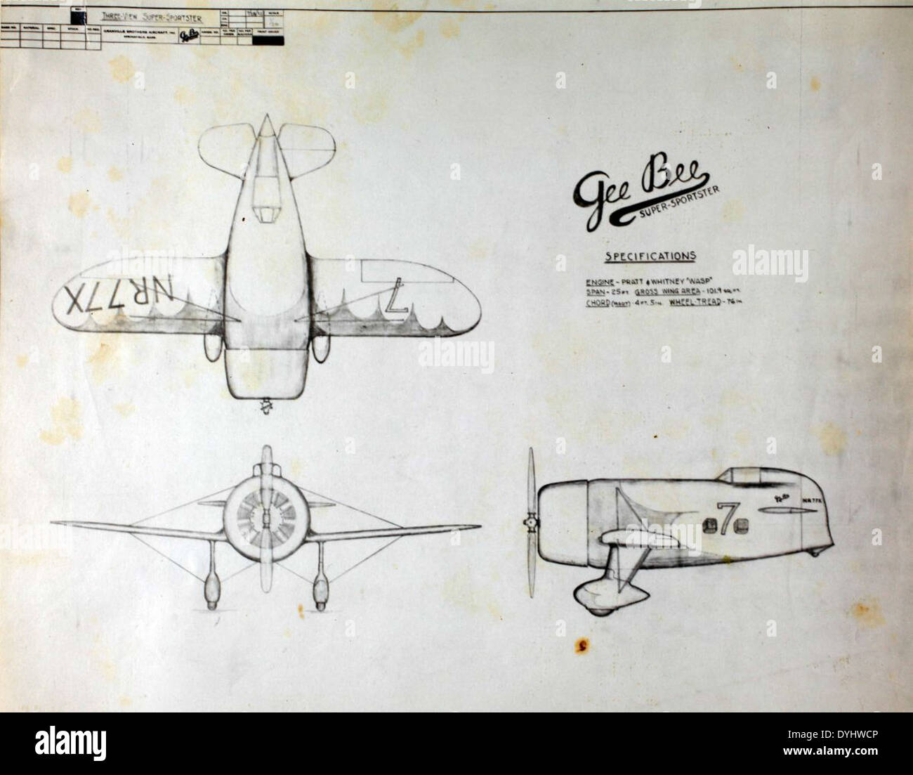 The Gee Bee aircraft, part of the Granville Brothers' air racer series ...
