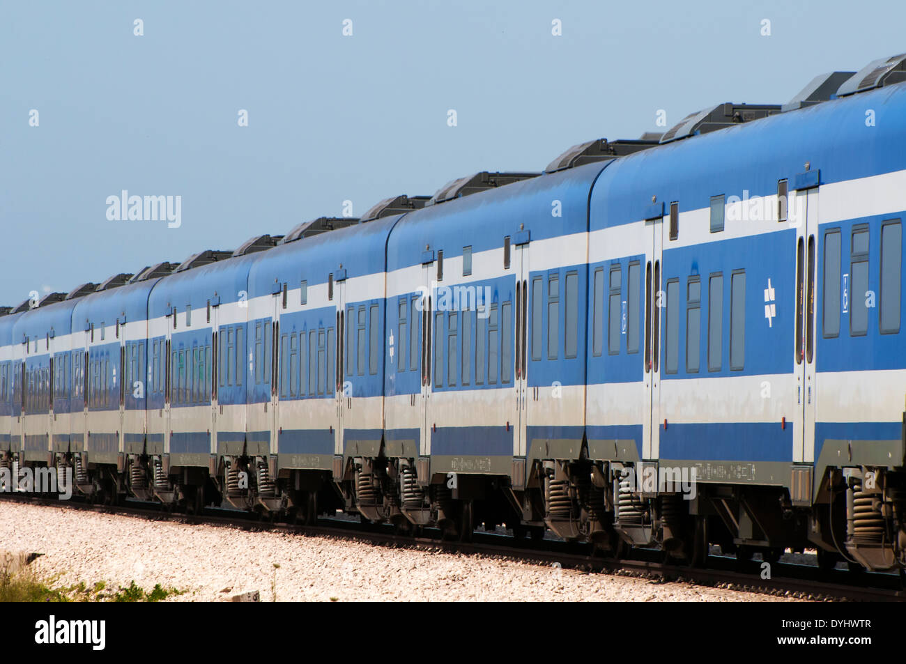 Train in central Israel Stock Photo - Alamy