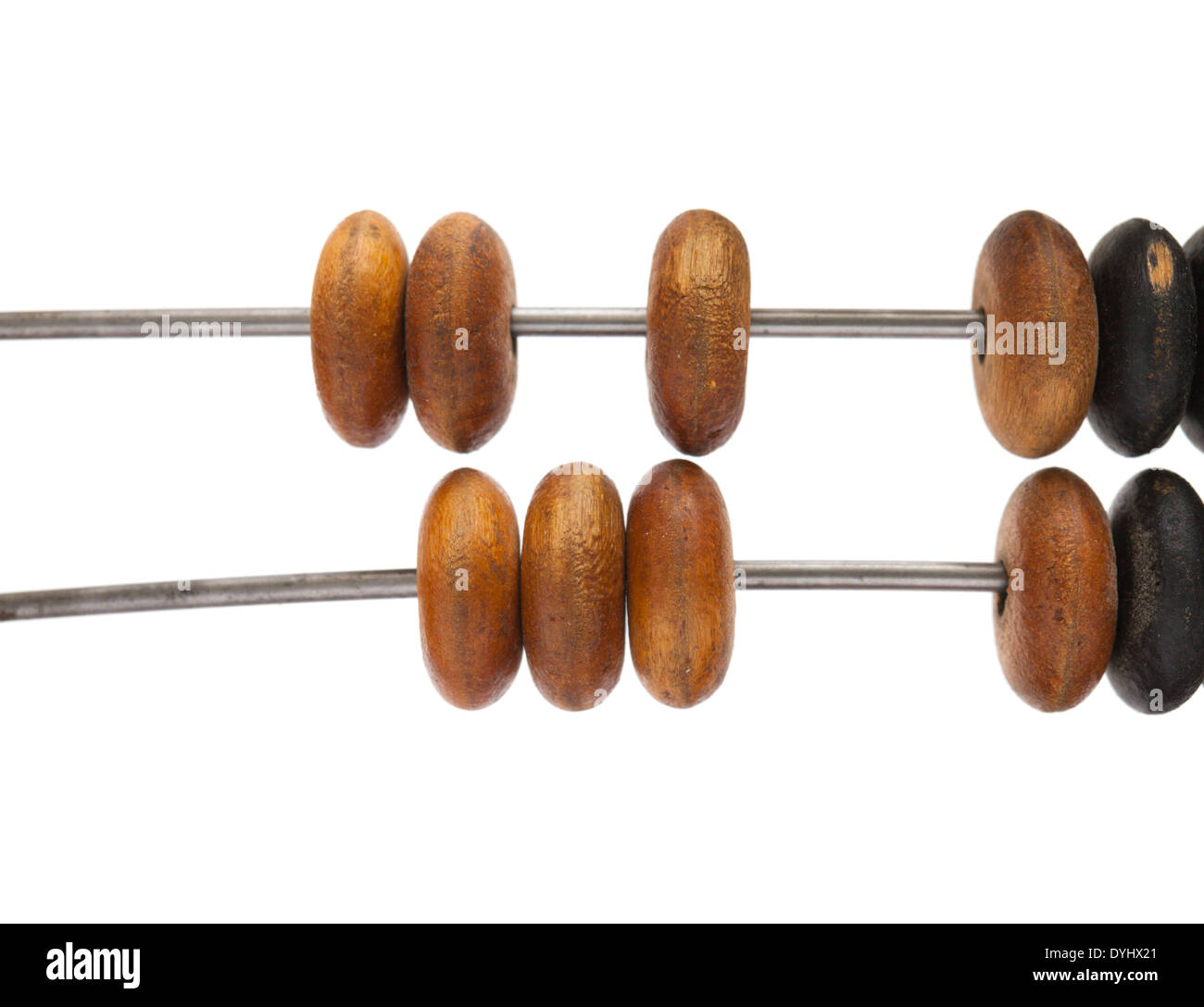 antique wooden abacus isolated on white Stock Photo - Alamy