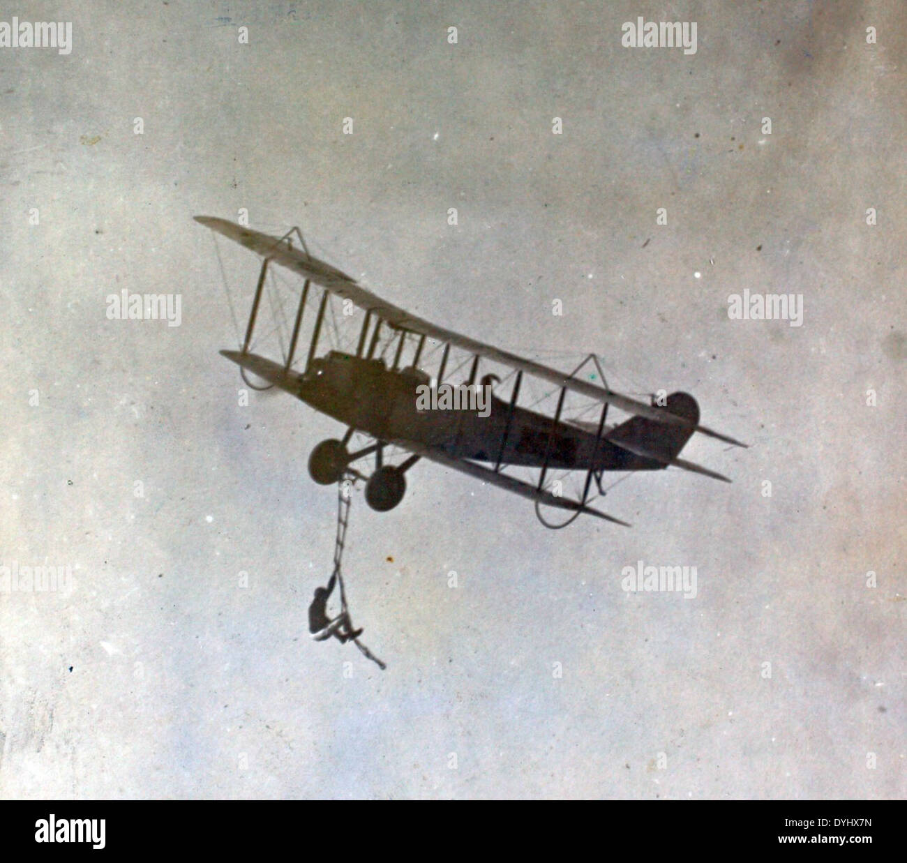 This photo from the Carter Buton album captures a barnstorming pilot ...