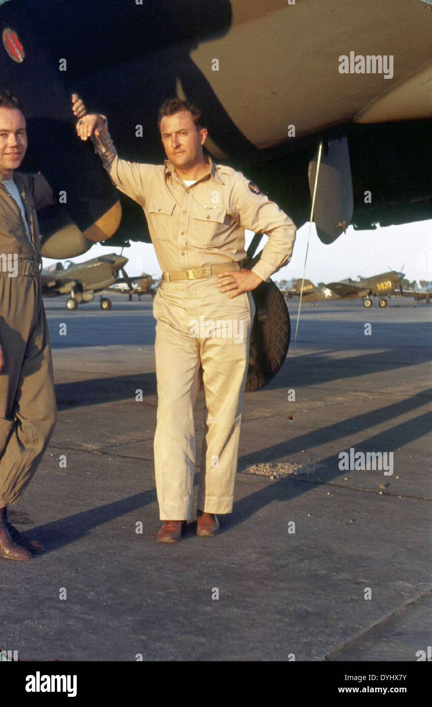 This 1943 image features Jack Canary at Luke Field, a key training base ...