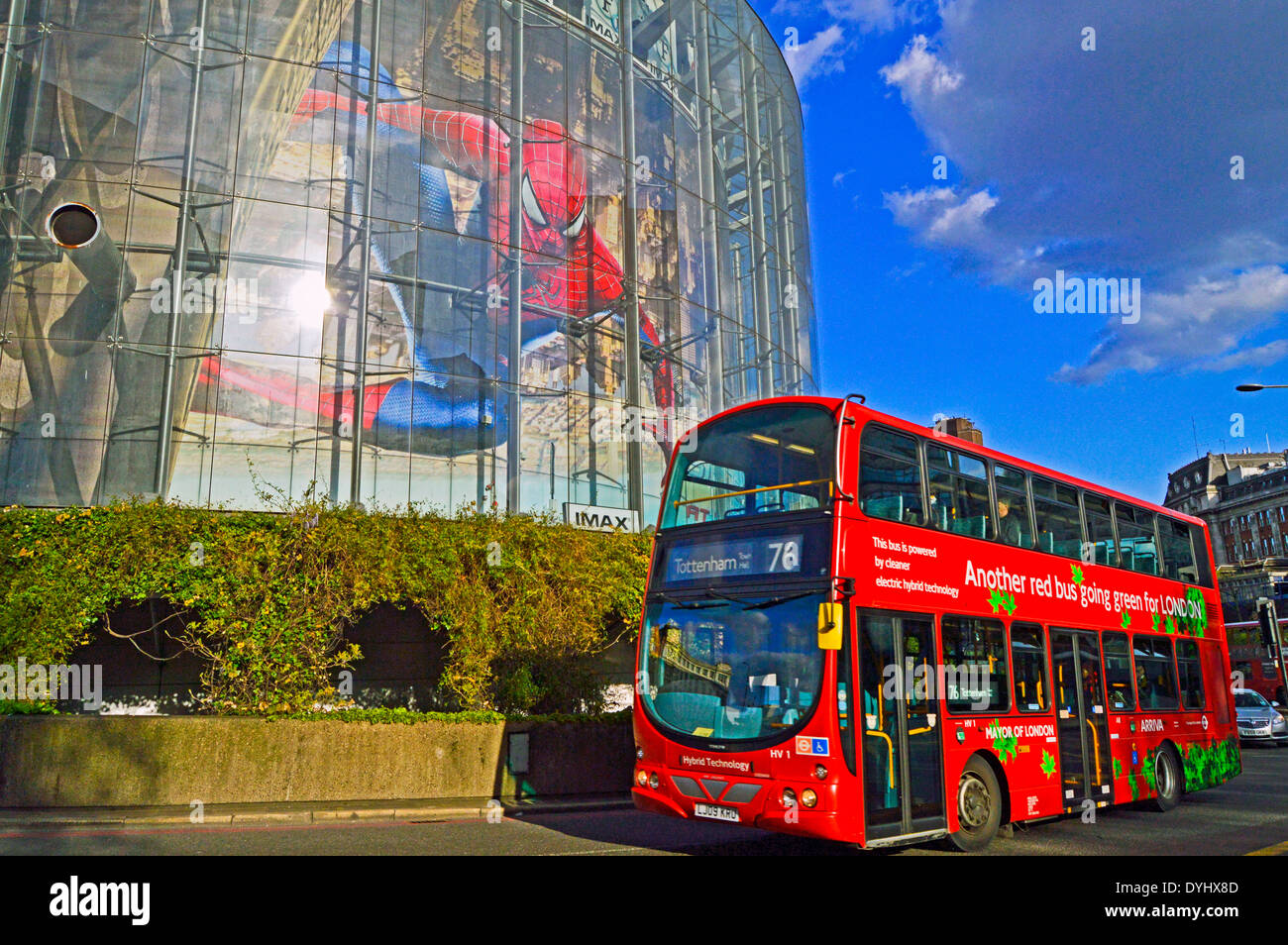 The BFI London IMAX cinema, north of Waterloo Station, London, England ...