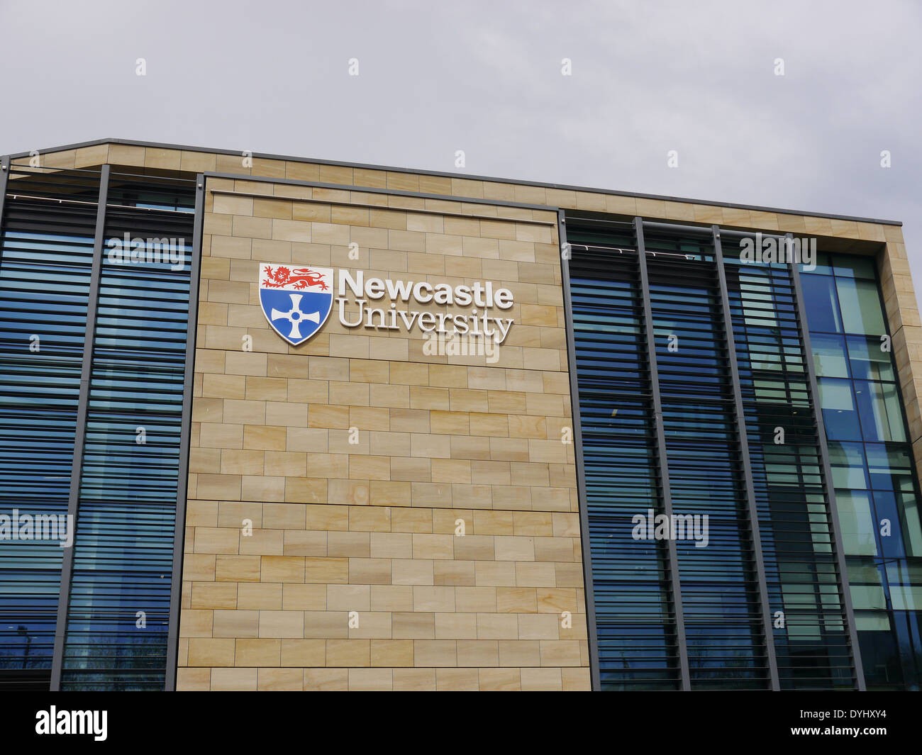 Modern architecture of Newcastle University building, Haymarket ...