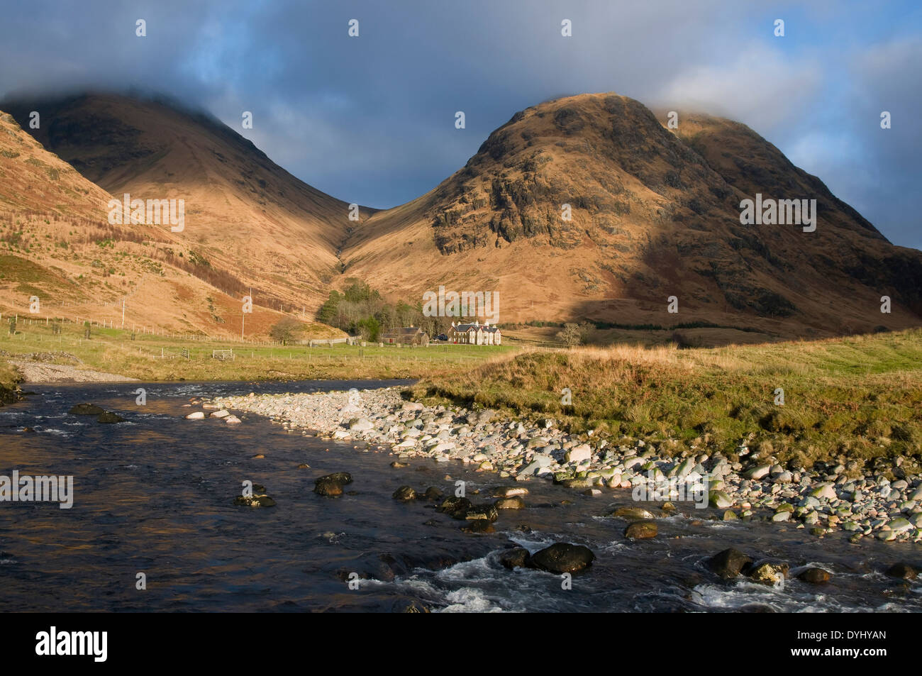 glen etive and loch etive Stock Photo - Alamy