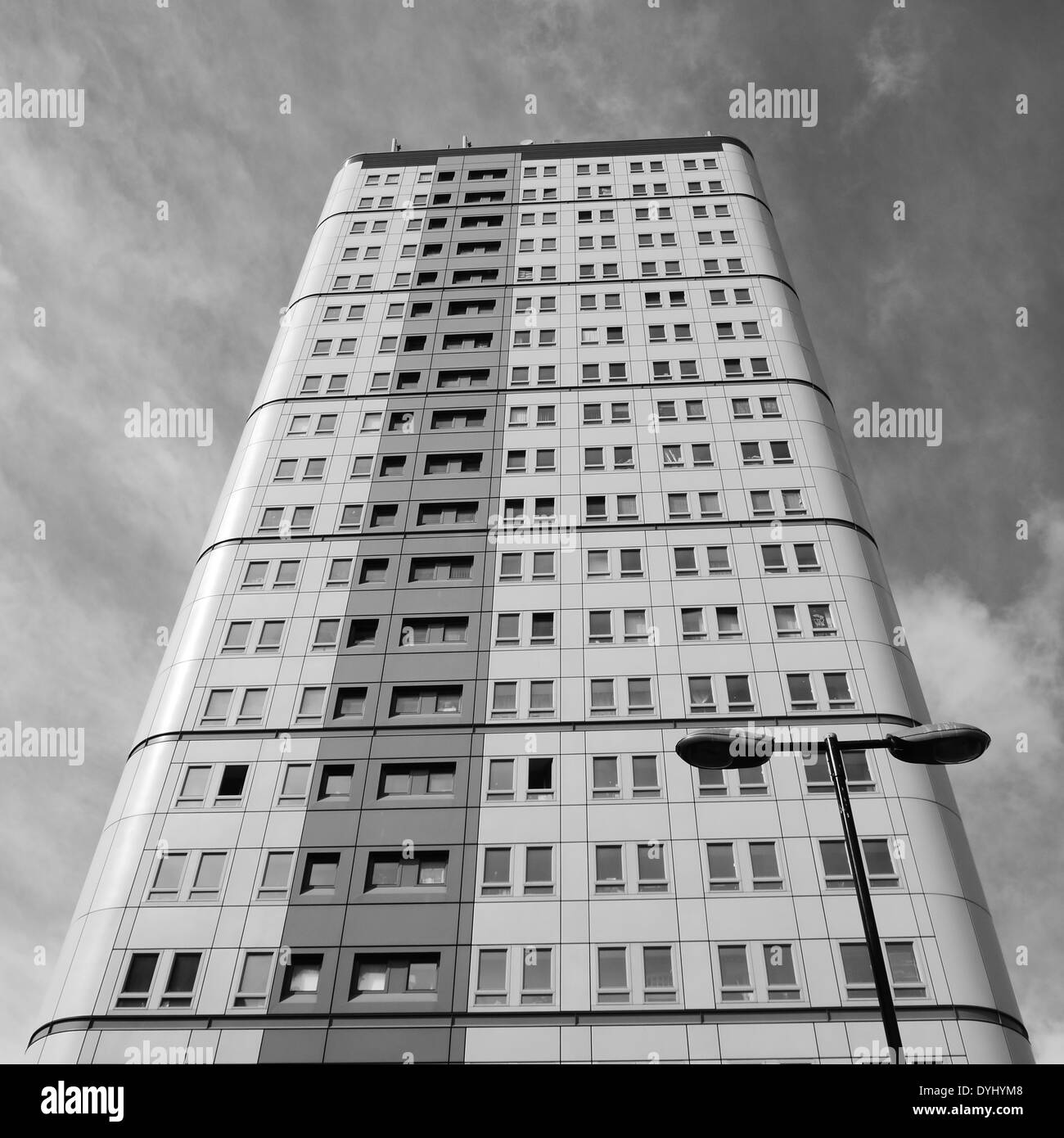 Council apartment block uk Black and White Stock Photos & Images - Alamy