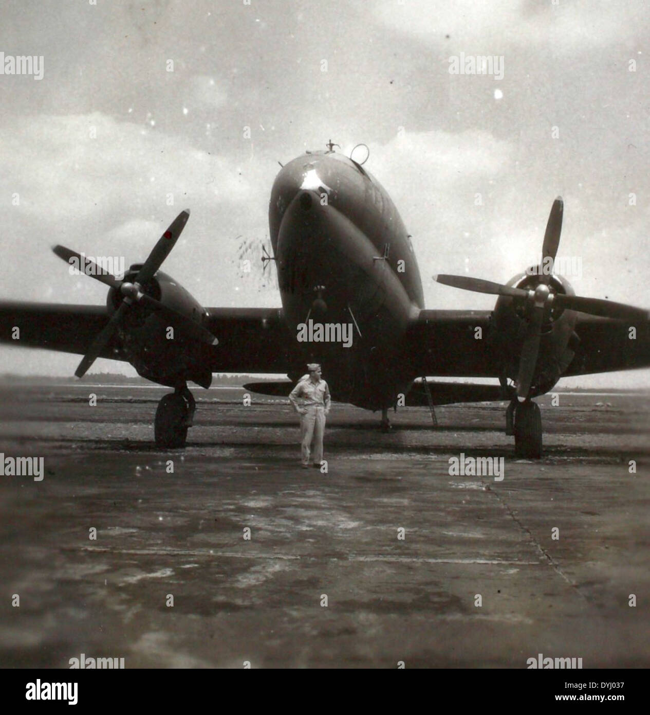 Charles Daniels' photo album captures a World War II scene, showcasing ...