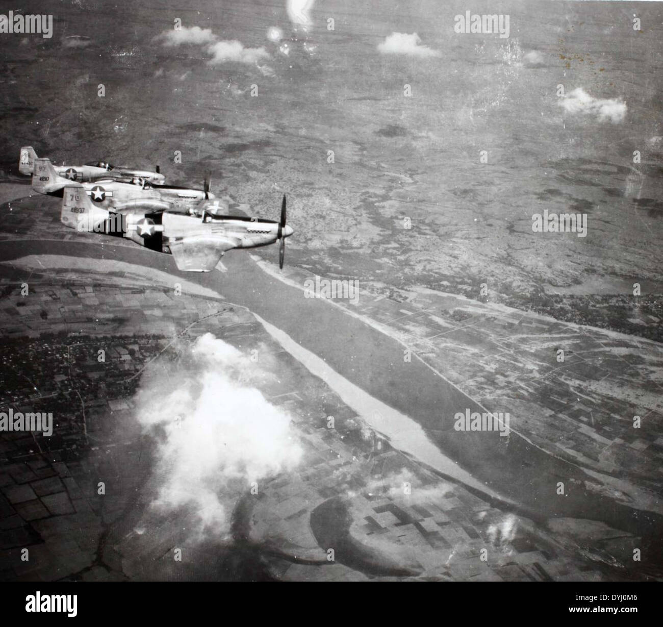 This image from the Daniels Album shows an F-6 reconnaissance aircraft ...