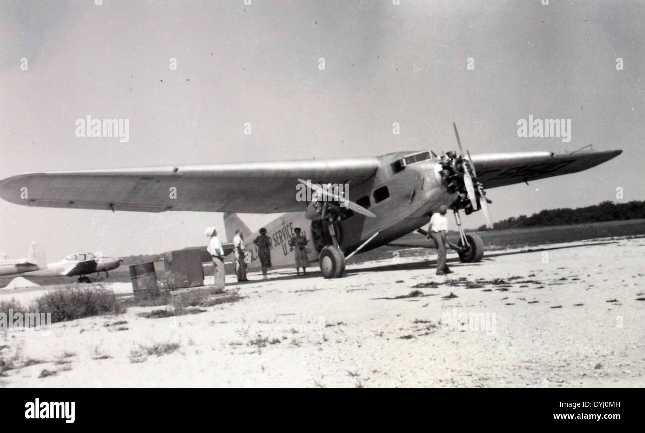 The Ford 4-AT-53 Tri-Motor, registered NC9610, was photographed at Put ...