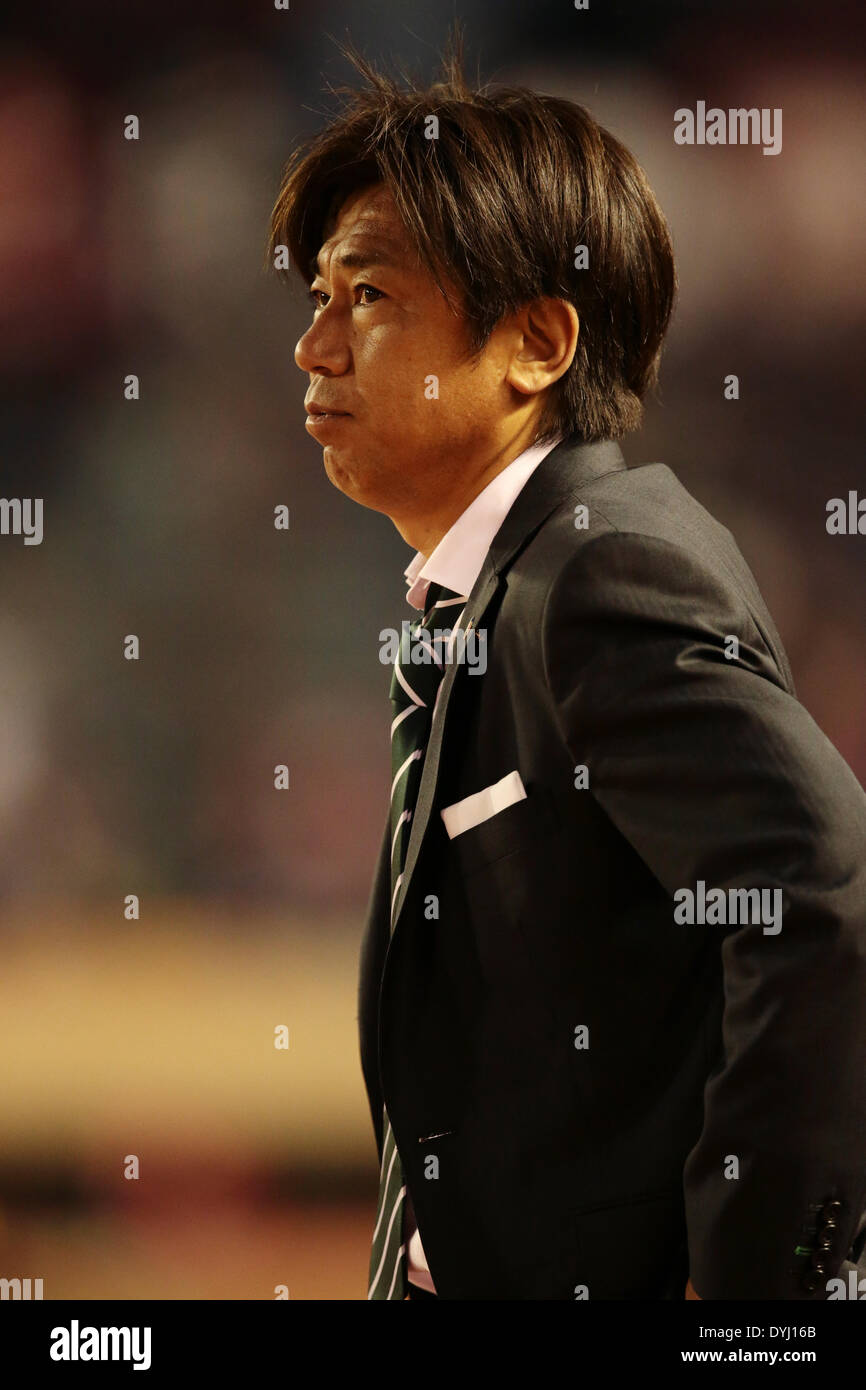 National Stadium, Tokyo, Japan. 13th Apr, 2014. Yasutoshi Miura (Verdy), APRIL 13, 2014 ...