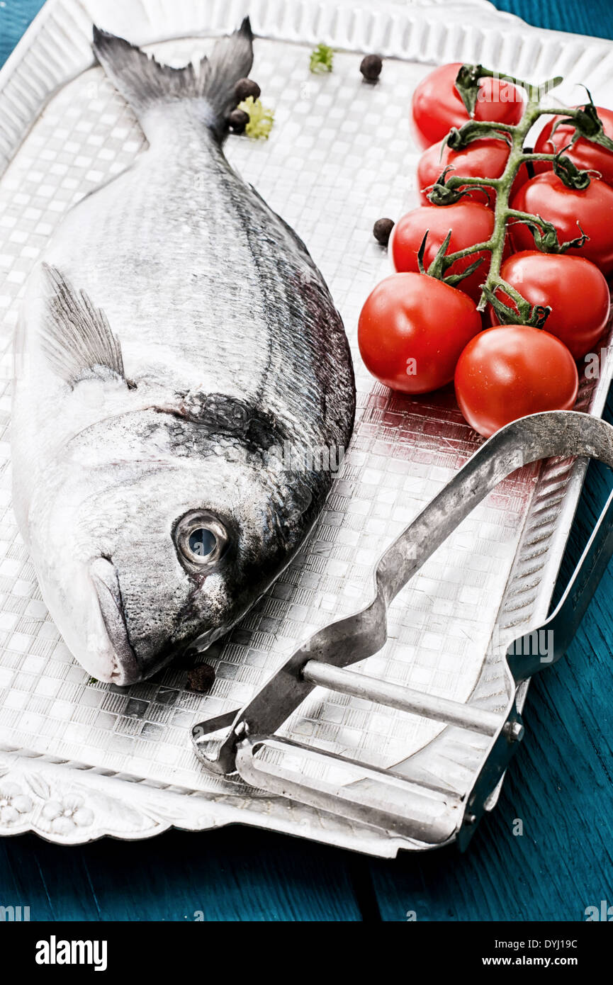 Mediterranean fish delicacy Dorado Stock Photo - Alamy