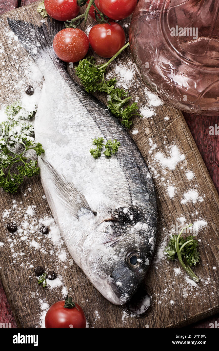 Mediterranean fish delicacy Dorado Stock Photo - Alamy