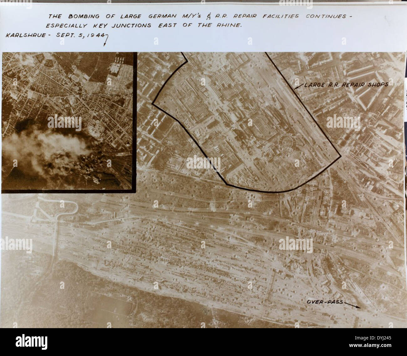 This image features a historical photograph from the 8th Air Force ...