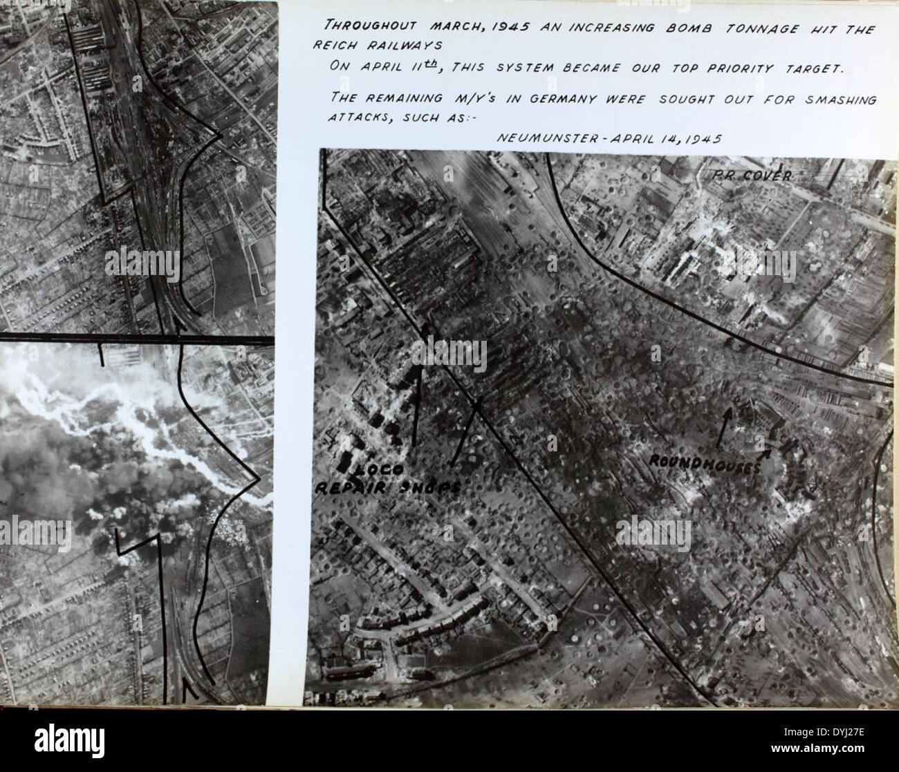 This image shows the 8th Air Force in action during World War II, a ...