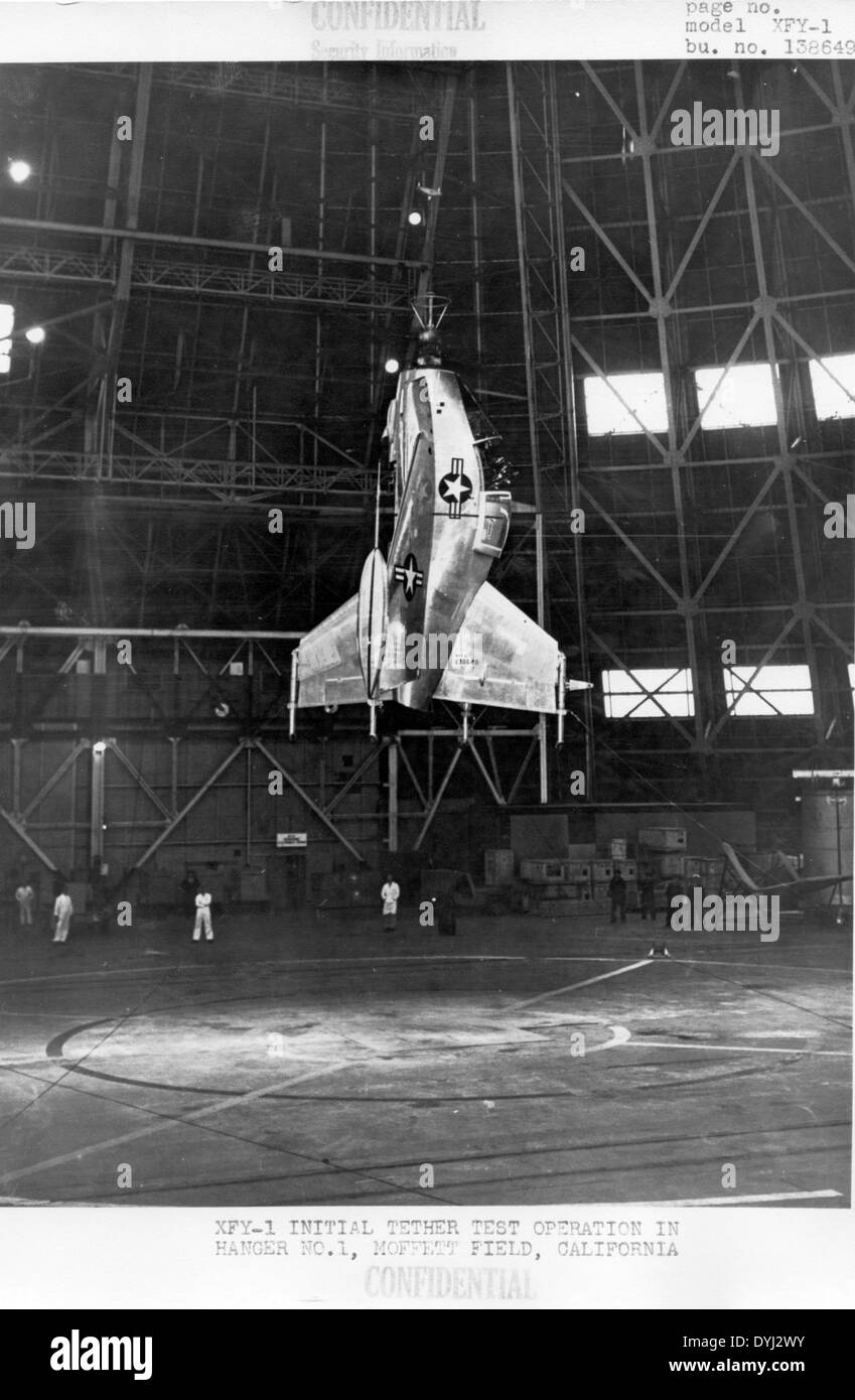 The Convair XFY-1, also known as the 'Flying Pogo,' was an experimental ...