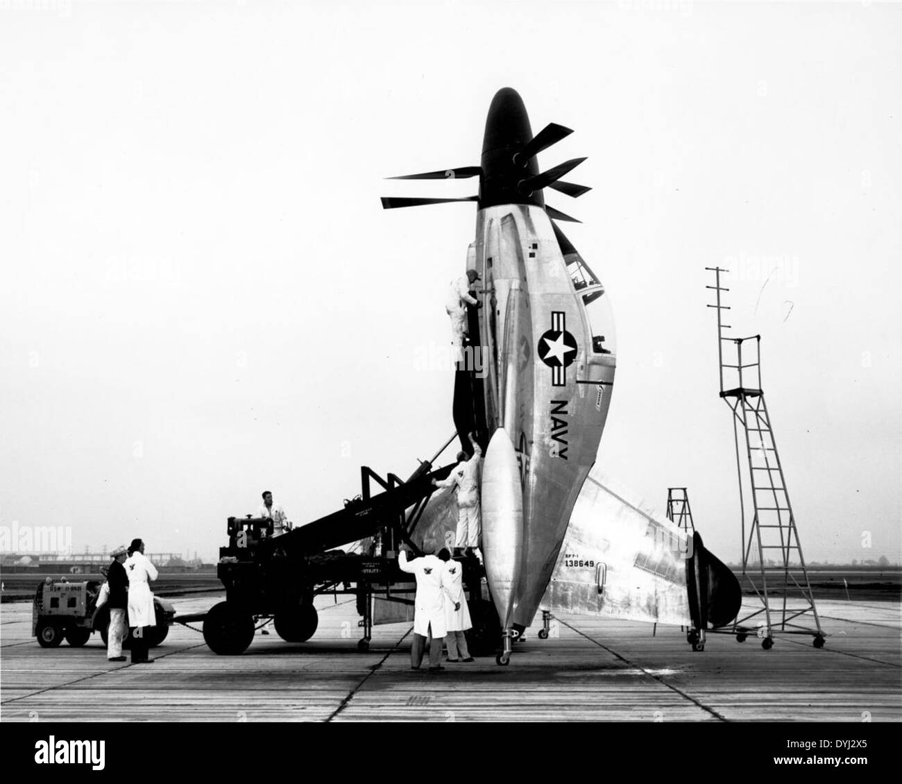 The Convair XFY-1 was a prototype vertical takeoff and landing (VTOL ...