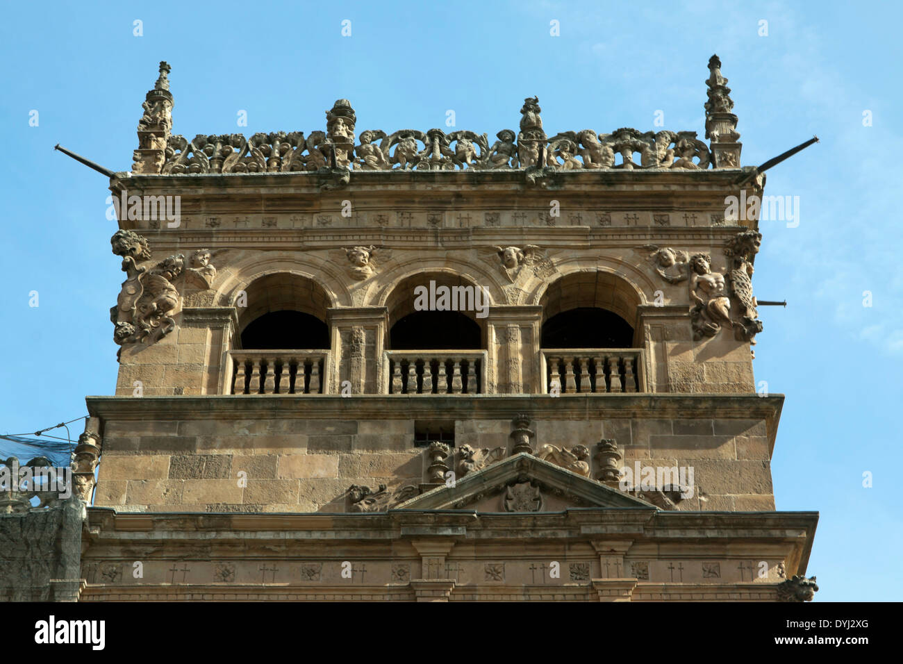 Close-up of Monterrey Palace ( 16th century ), in Plateresque style ...