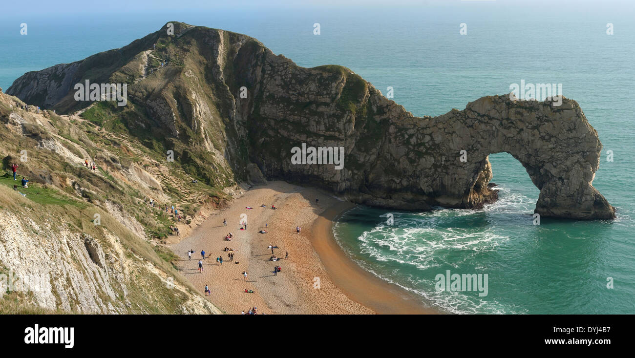 Durdle Door beach, Dorset's Jurassic Coast Stock Photo - Alamy