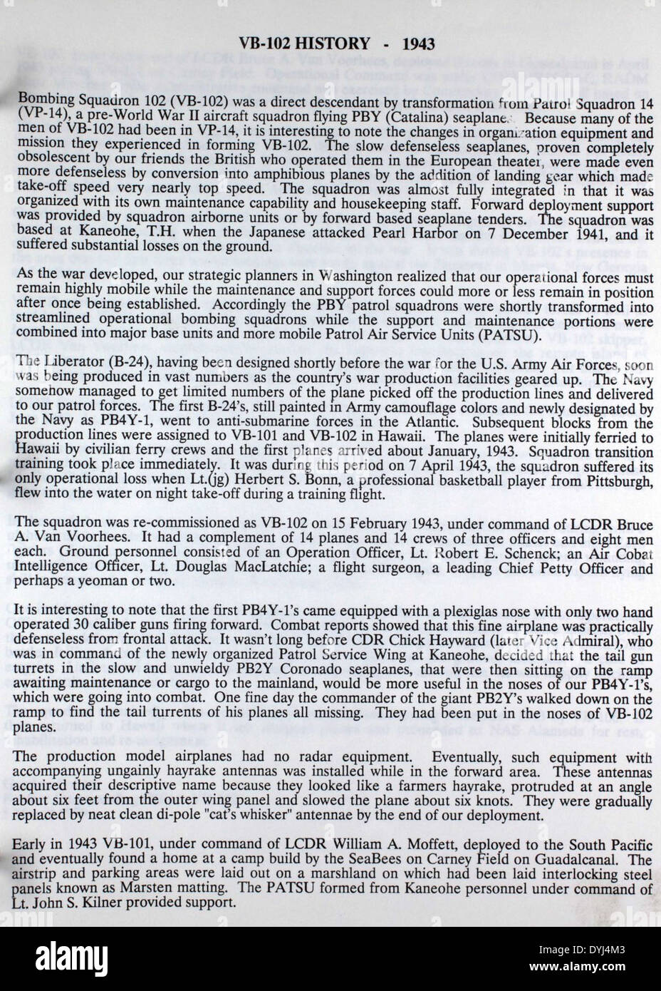 This photo from the VP-14, VB-102, and VPB-102 Collection captures the ...