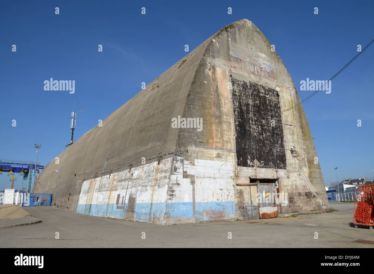 WW2: remains of the German Atlantic wall in Brittany. An individual U ...