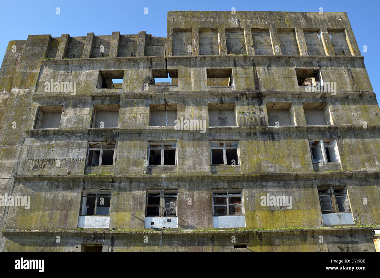 WW2: remains of the German Atlantic wall in Brittany. The U-boot base ...