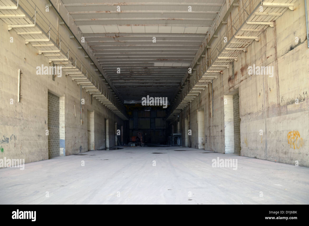 WW2: remains of the German Atlantic wall in Brittany. The U-boot base ...